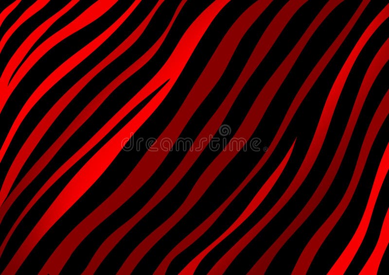 Red And Black Zebra Wallpaper