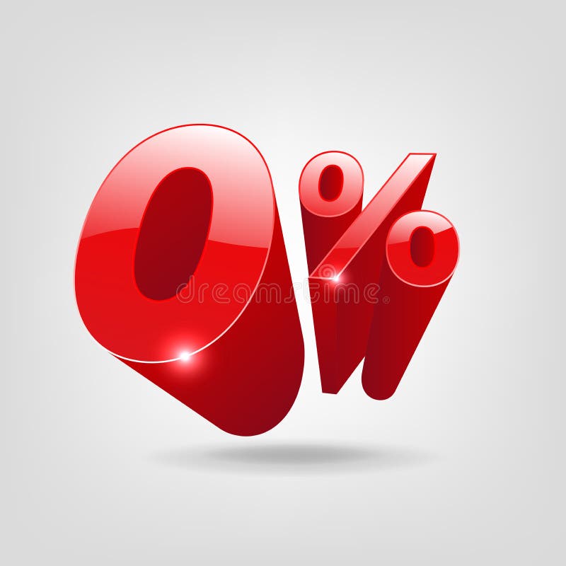 Red Zero Percent Sign Vector Stock Illustrations – 551 Red Zero Percent ...