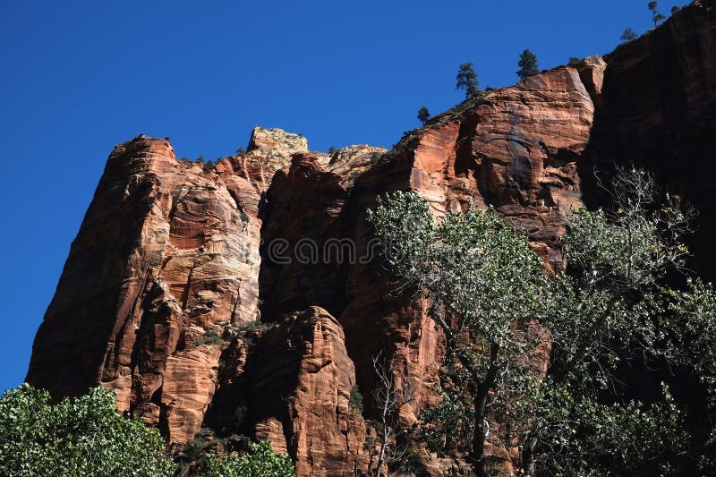Red Zion stock image. Image of rock, canyon, erosion - 60886401