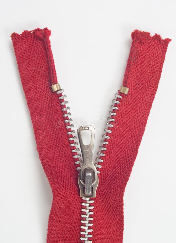 Red zipper stock image. Image of zipper, sewing, taylor - 8535711