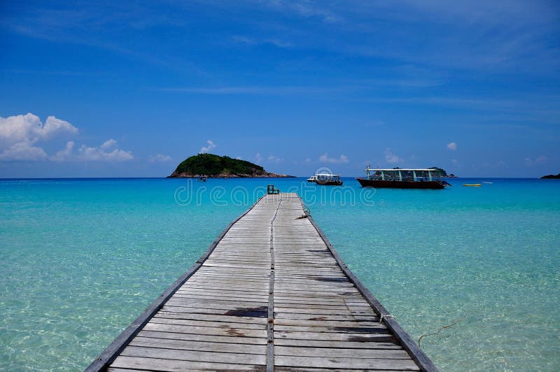 Redang Island Jetty stock photo. Image of nature, jetty - 36584062
