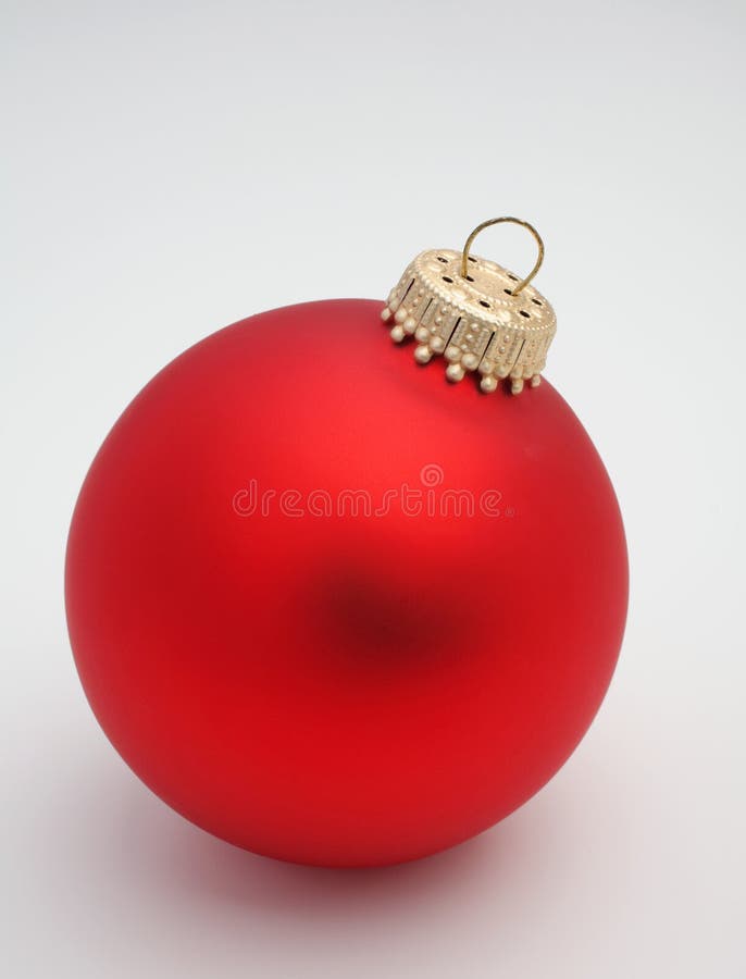 Red christmas bulb hanging stock photo. Image of december - 13498500