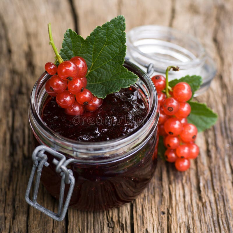 Redcurrant jelly stock photo. Image of nutrition, life - 25668776