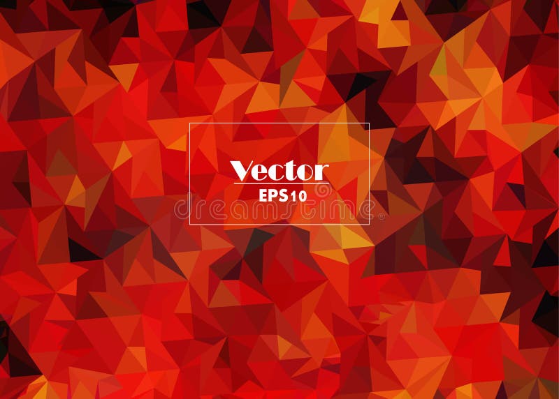 Reddened Fallen Autumn Leaves Stylized from Triangles Vector Stock ...