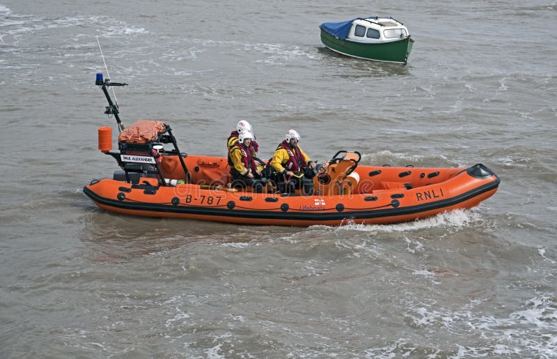 Reddingsboot Op Zee in Weston-super-Merrie, Het UK Redactionele Foto ...