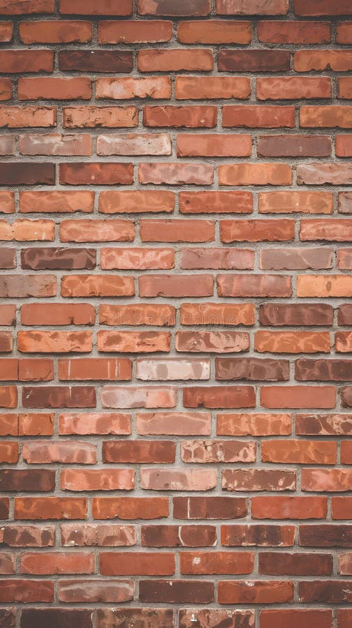 Reddish Brown Brick Wall, Horizontal Pattern Highlights Rustic Texture ...