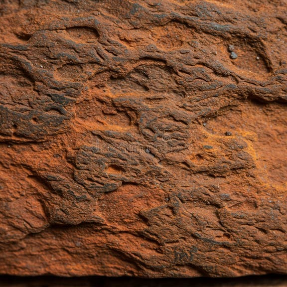 Reddish-brown Rocky Surface Featuring Rugged, Textured Patterns with ...