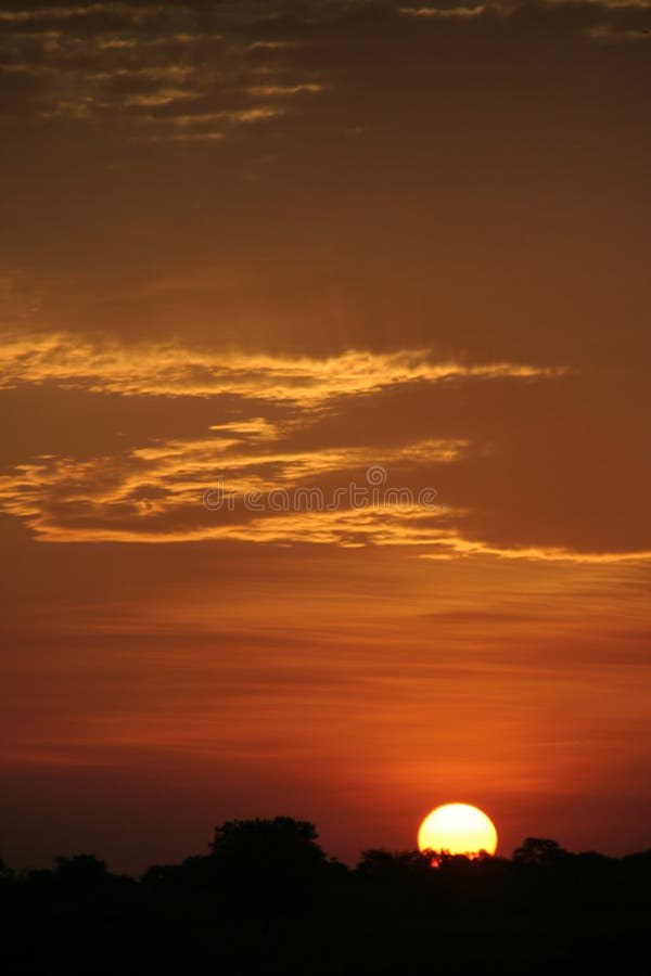 Reddish Orange Hue at Sunset Stock Photo - Image of sundown, view ...