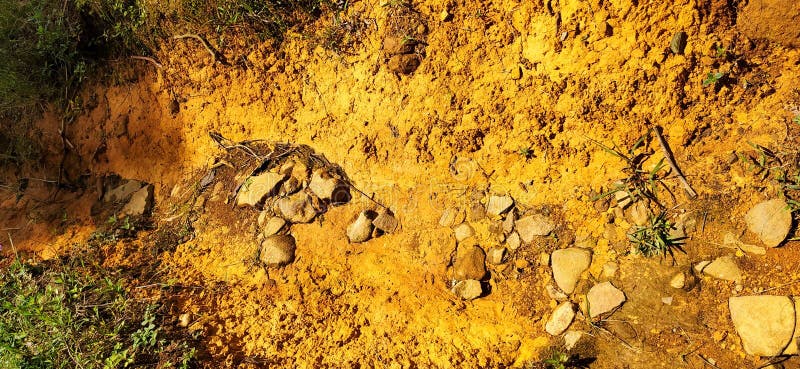 Reddish Orange Soil Texture Stock Photo - Image of landscape, surface ...