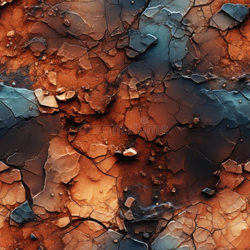 An Reddish Rocky Planet Surface Stock Illustration - Illustration of ...