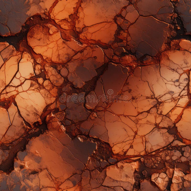 An Reddish Rocky Planet Surface Stock Illustration - Illustration of ...