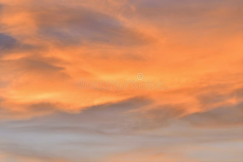 Reddish Sky with Orange Clouds. Stock Image - Image of weather ...