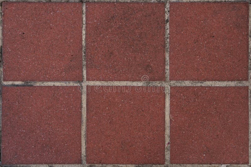 Reddish Stone Tile on Pavement Outdoor Stock Image - Image of sidewalk ...