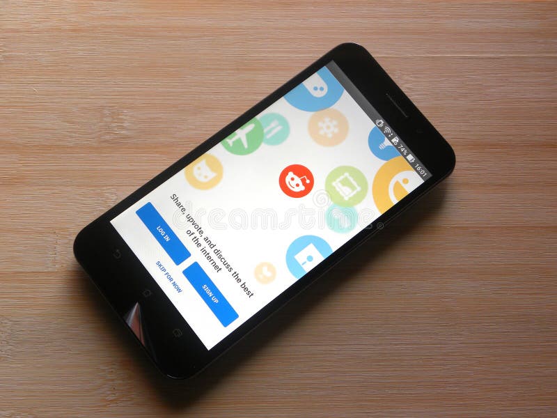 Reddit signup editorial photography. Image of login - 153315682