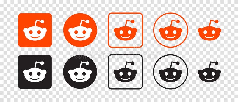 Reddit Vector Logo Icon Set. Vector Illustration Editorial Stock Photo ...