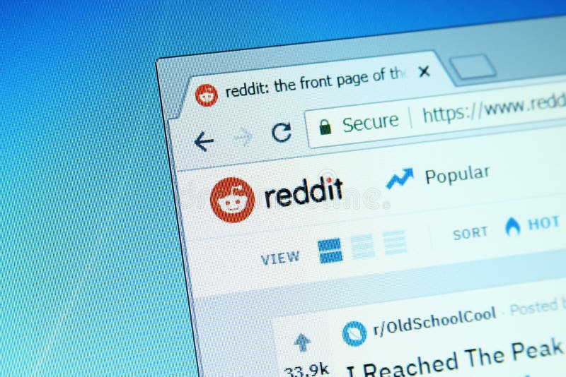 Reddit website editorial stock photo. Image of emblem - 124888863