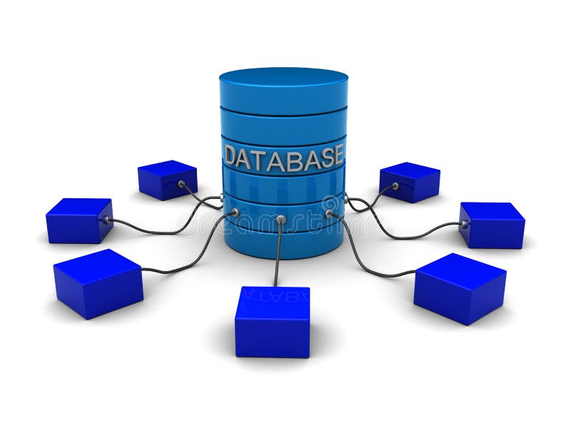 Rede da base de dados ilustração stock. Ilustração de digital - 11093153