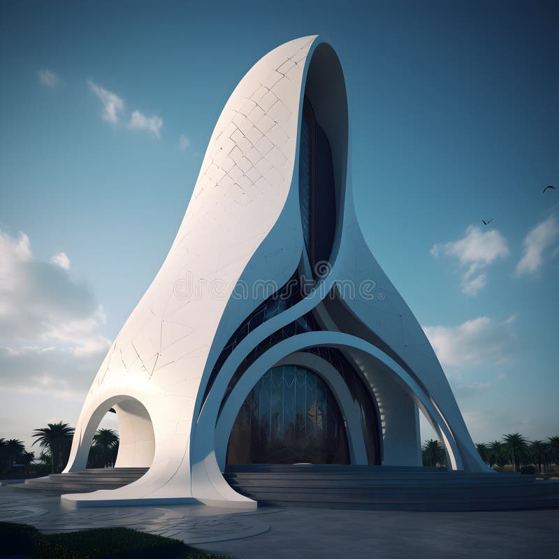Redefining Architecture, a Captivating 3d Render of a Futuristic ...