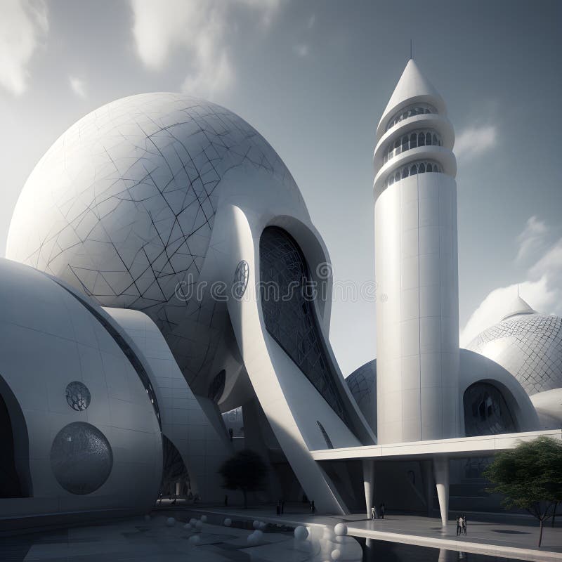 Redefining Architecture, a Captivating 3d Render of a Futuristic ...