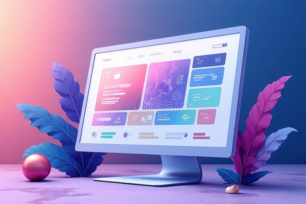 Redefining Digital Experiences through Sleek Simplicity - Exploring Web Minimalism Stock ...