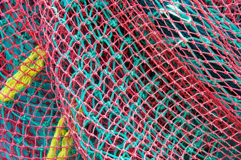 Redes de pesca en el barco foto de archivo. Imagen de material - 24519024