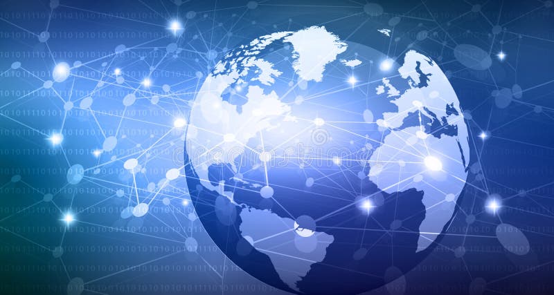 Las Redes Globales, Las Conexiones Digitales En Todo El Mundo Trazan ...
