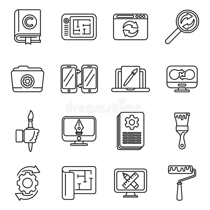 Website Redesign Icons Stock Illustrations – 29 Website Redesign Icons ...