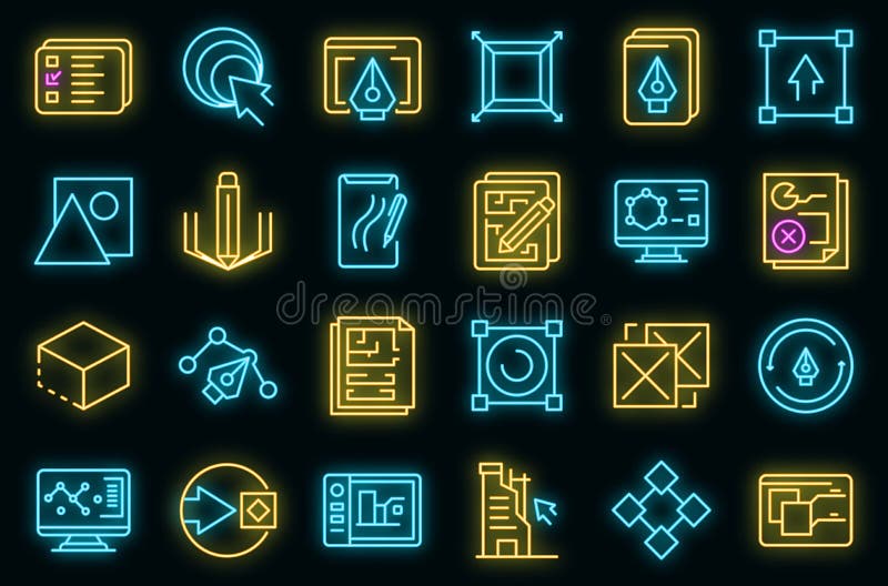 Redesign Process Icon Color Outline Vector Stock Vector - Illustration ...