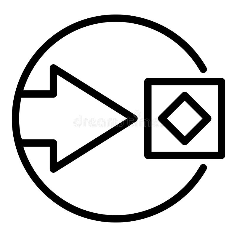 Redesign Process Icon, Outline Style Stock Vector - Illustration of ...