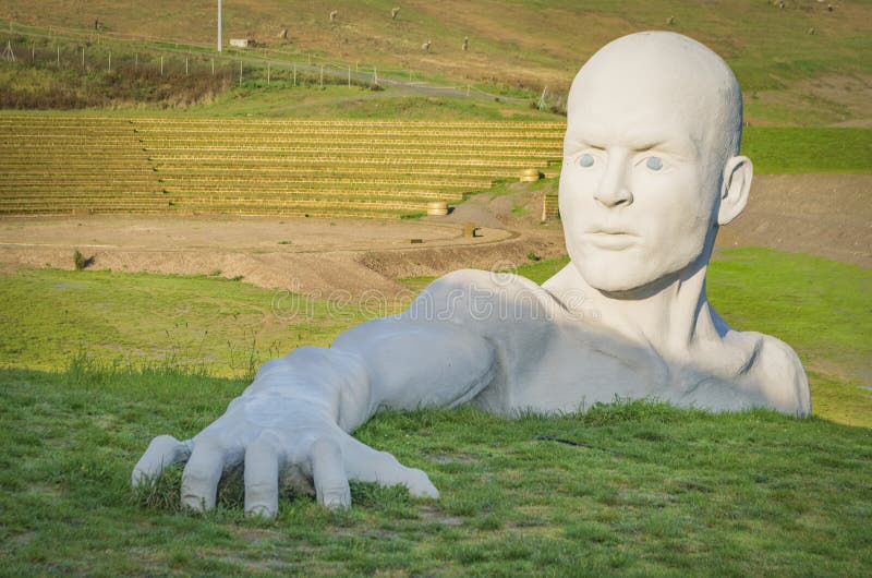 White Plaster Statue Depicting a Human Editorial Image - Image of human ...