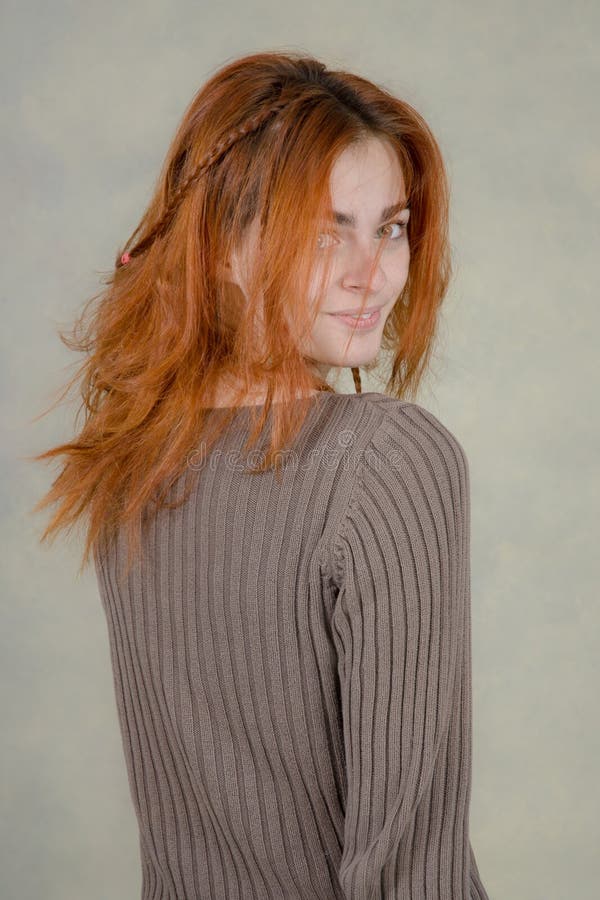 Redhair girl stock photo. Image of design, effect, eyes - 63514802