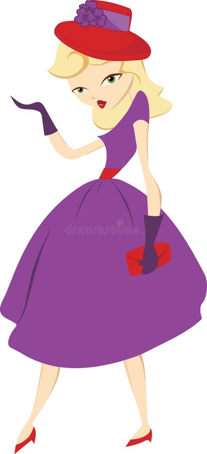 Redhat Girl stock vector. Illustration of meeting, heels - 27730315