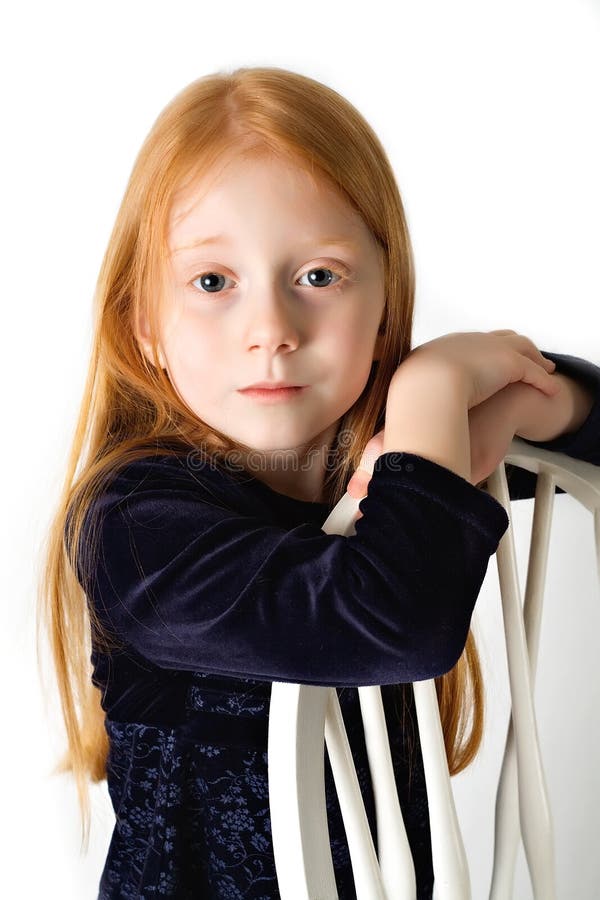 Redhead Model stock image. Image of child, sweet, female - 4148333