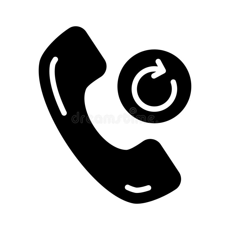 Redial Glyph Flat Vector Icon Stock Vector - Illustration of concept ...