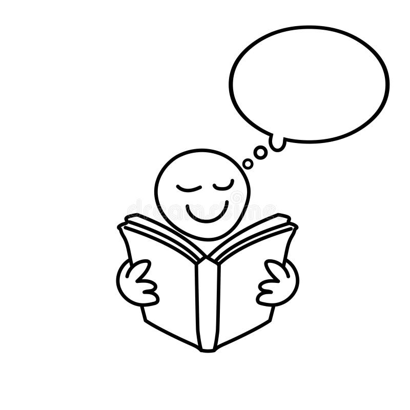Reding illustartion vector stock vector. Illustration of learning ...