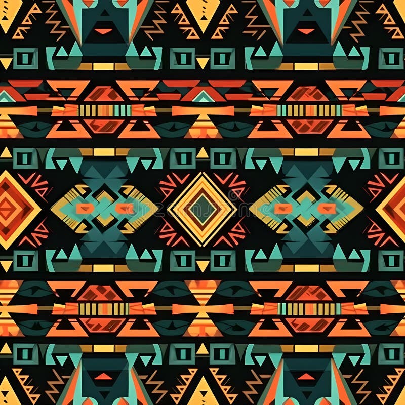 Rediscover Ancient Patterns in Seamless Designs Stock Illustration ...