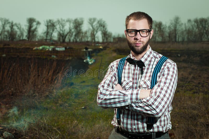 Redneck nerd man stock image. Image of redneck, kerne - 39865673