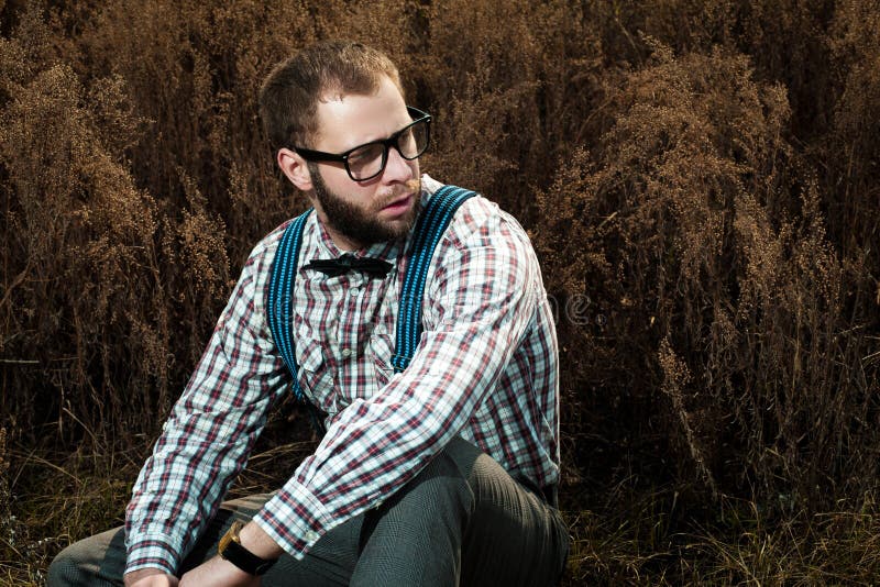 Redneck nerd man stock photo. Image of rural, bizarre - 39923304
