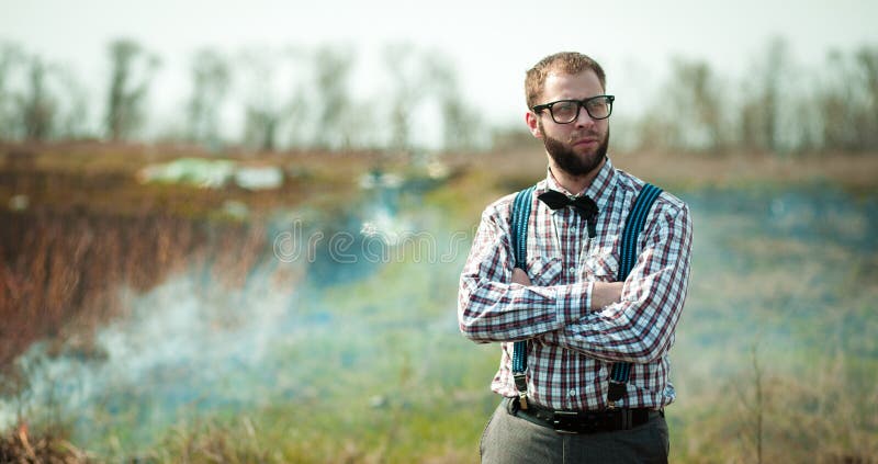 Redneck nerd man stock image. Image of beard, redneck - 39924237