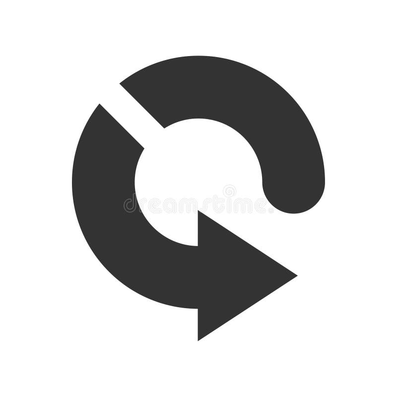 Redo arrow icon stock vector. Illustration of right - 214659411