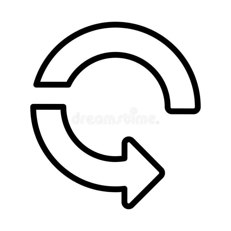 Redo Arrow Icon stock illustration. Illustration of redo - 255689779