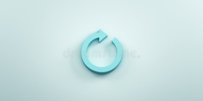 Redo of Arrows Circle Gold Colored Vector Illustration Stock Vector ...