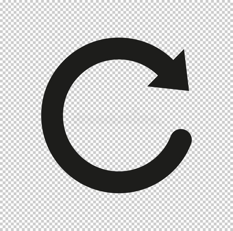 Redo symbol icon stock vector. Illustration of grey - 138637925