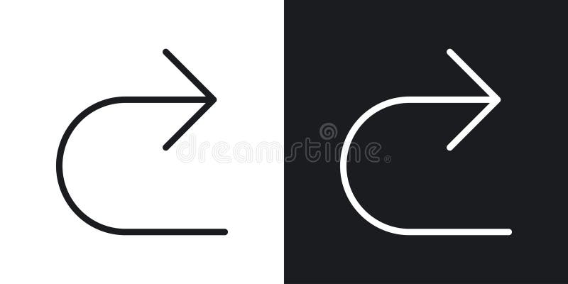 Redo icon stock vector. Illustration of refresh, replay - 341326782