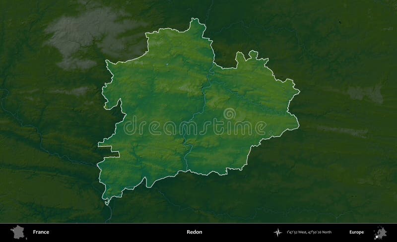 Redon Highlighted, France. Physical Stock Image - Image of guignen ...