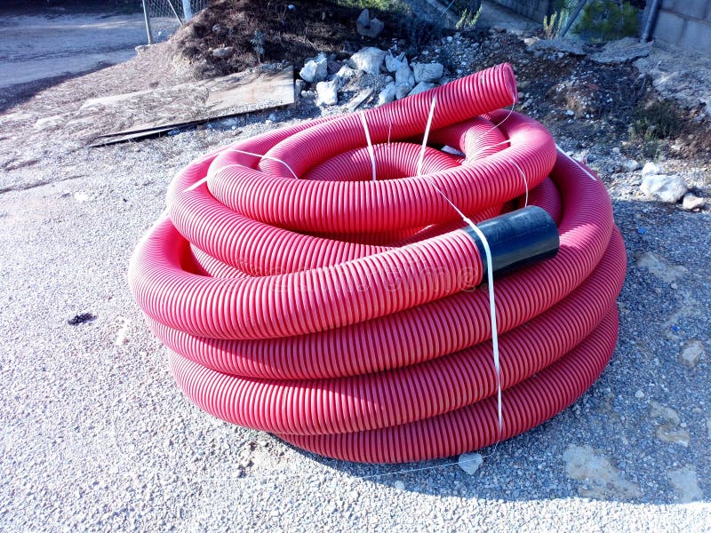 Redpipe stock photo. Image of redpipe, construction - 126691664