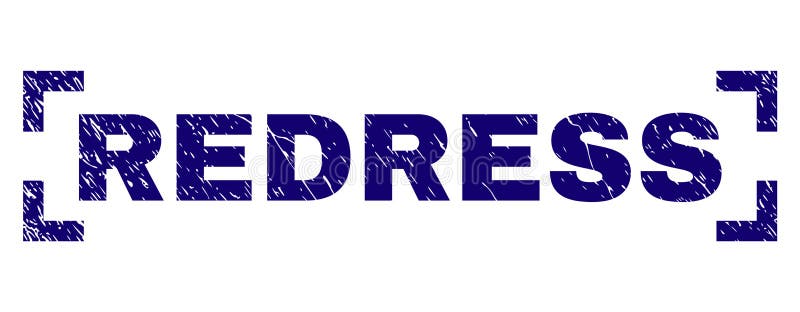 Grunge Textured REDRESS Stamp Seal between Corners Stock Vector ...