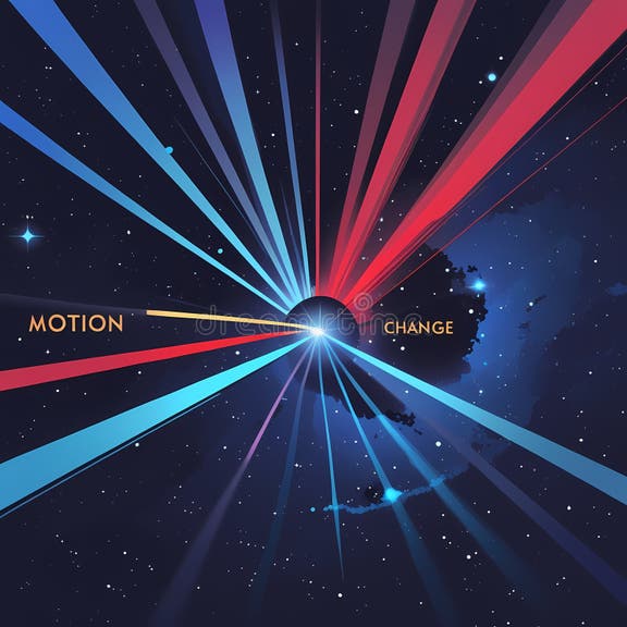 Redshift and Motion in Deep Space – Abstract Concept of Cosmic Expansion and Light Waves Stock ...