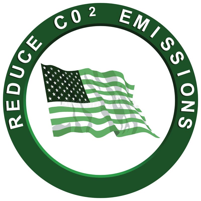 Reduce Carbon Emissions stock vector. Illustration of green - 12979881