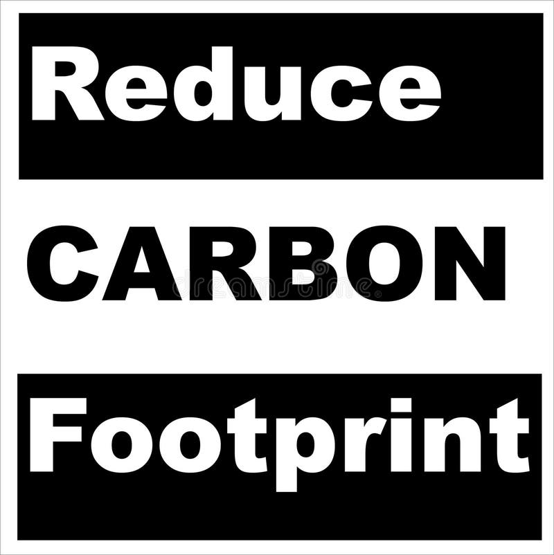 Reduce Carbon Footprint Vector Image for Education and Awareness ...